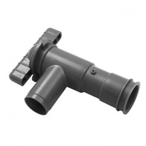 28mm Grey waste water drain Tap for Motorhomes and Caravans