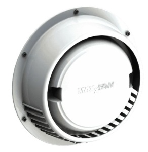 Maxxair Maxxfan Deluxe Roof Vent Tinted, Smoke, White