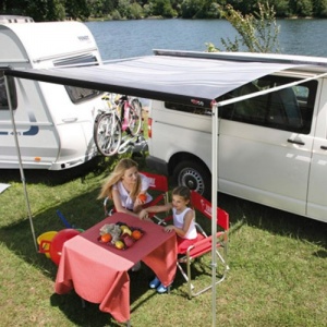 Fiamma F35 Pro Awning Deep Black for Campervans and Small Caravans