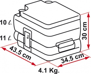 Fiamma Bi-Pot 30 Portable Camping Potti Toilet - Rainbow Conversions