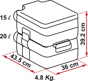 Fiamma Bi-Pot 30 Portable Camping Potti Toilet - Rainbow Conversions