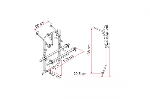 Fiamma Carry-Bike Cycle Rack for Mercedes Vito / Mazda Bongo (upto 2004)