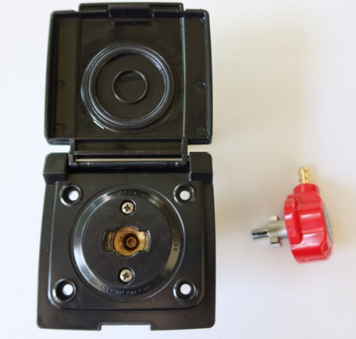 Bullfinch External Gas Outlet Point Black 6087/08