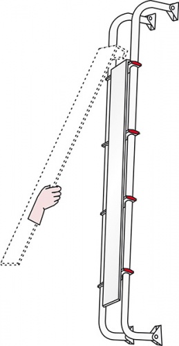 Fiamma Safe Ladder Anti-Theft Plate 98656-480 - Rainbow Conversions