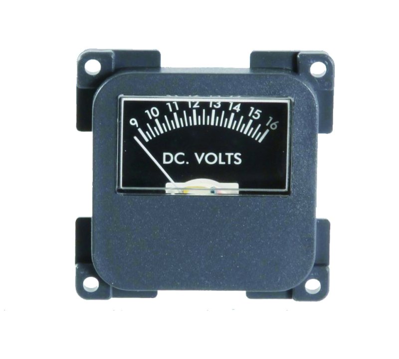 C-Line Voltmeter Battery Level Gauge Grey 12v