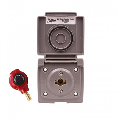 Bullfinch External Gas Outlet BBQ Point 6087/05 - Grey