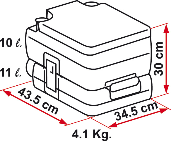 Fiamma Bi-Pot 30 Portable Camping Potti Toilet - Rainbow Conversions