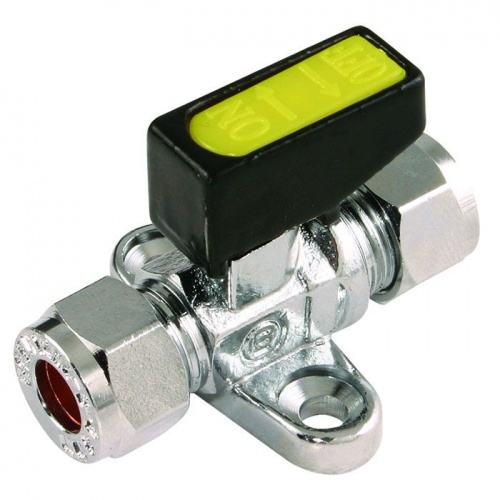 Gas Tap Mini ball Valve 8mm for caravans, campervans & motorhomes