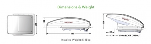 Maxxair Maxxfan Deluxe Roof Vent Tinted, Smoke, White