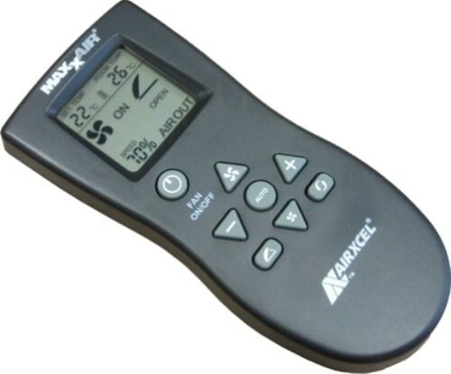 Maxxair Maxxfan Deluxe Roof Vent Tinted, Smoke, White