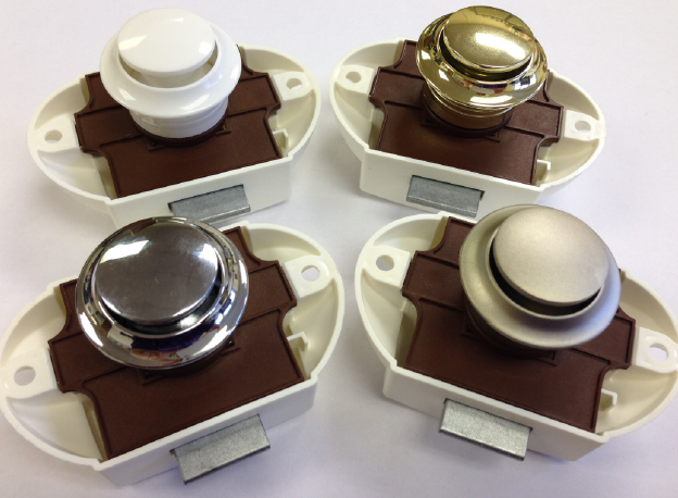 Regular Push Button Door Catch for caravans and campervans