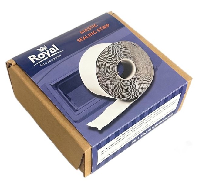 Royal Leisure White 19mm x 5m Mastic Sealing Strip - Rainbow Conversions