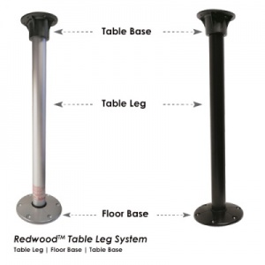 Redwood Table Leg And Base System for caravans and campervans