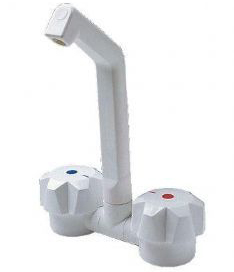 Reich Deluxe Mixer Tap in White / Caravan Motorhome Taps